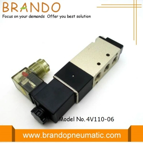5/2 Way 4V110-06 1/8" Pneumatic Solenoid Valve China Manufacturers Suppliers Factory Exporter